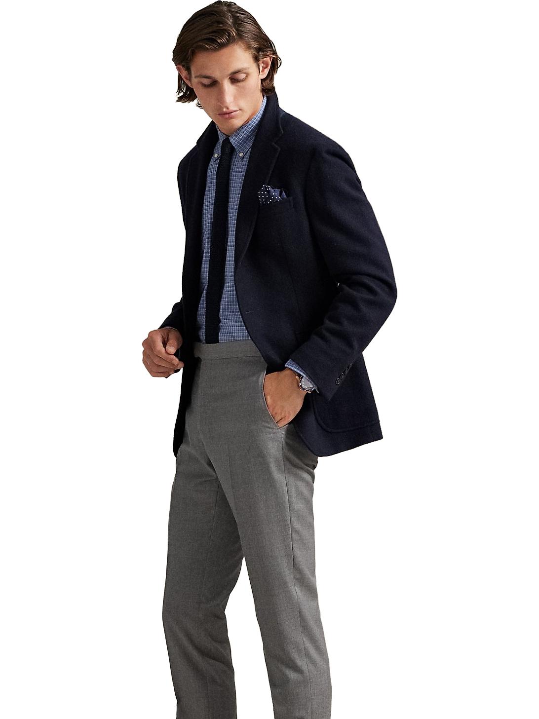 RALPH LAUREN Ralph Lauren Wool Twill Flat-Front Trousers